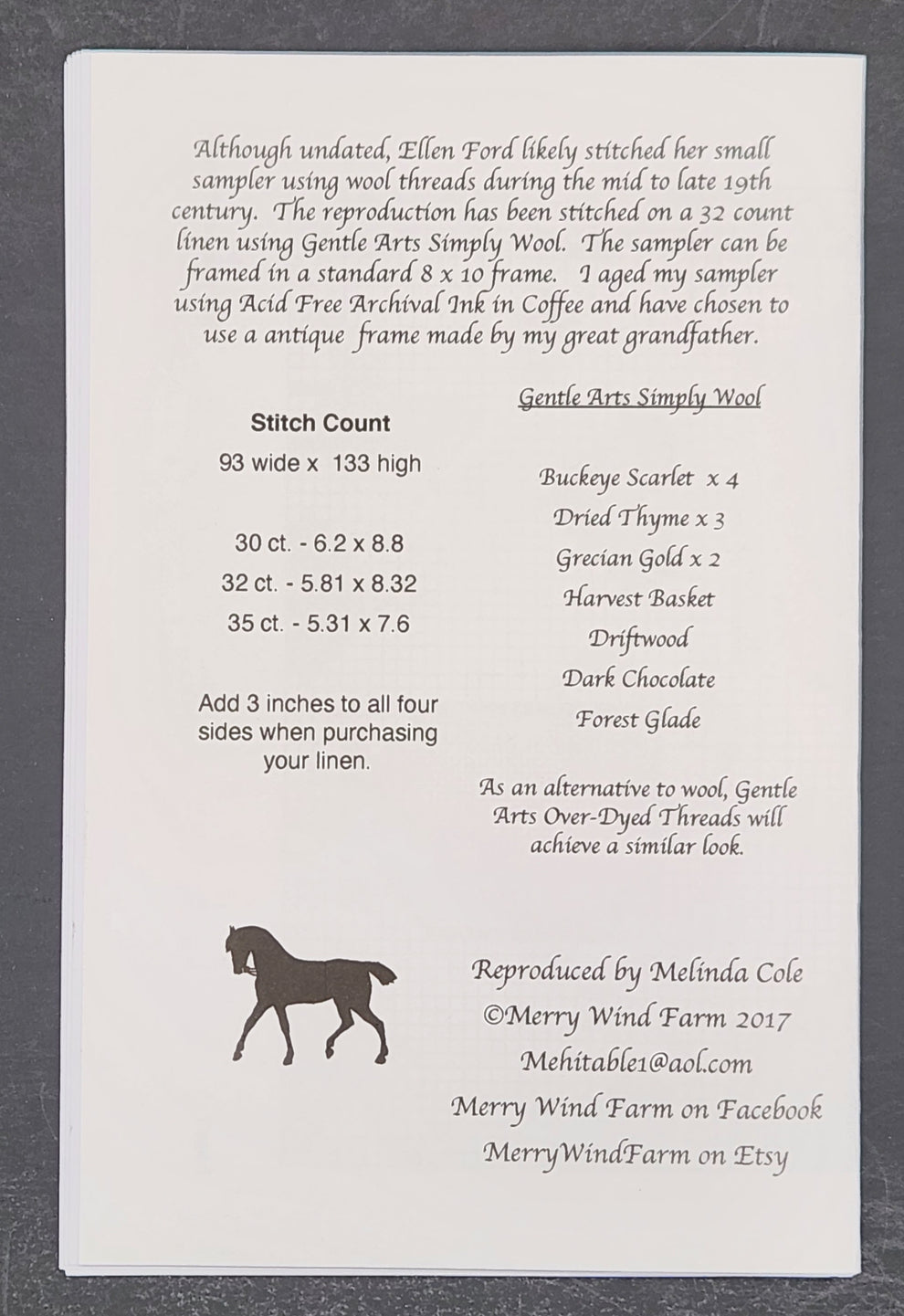 Ellen Ford's Work – Little Creek Needleworks